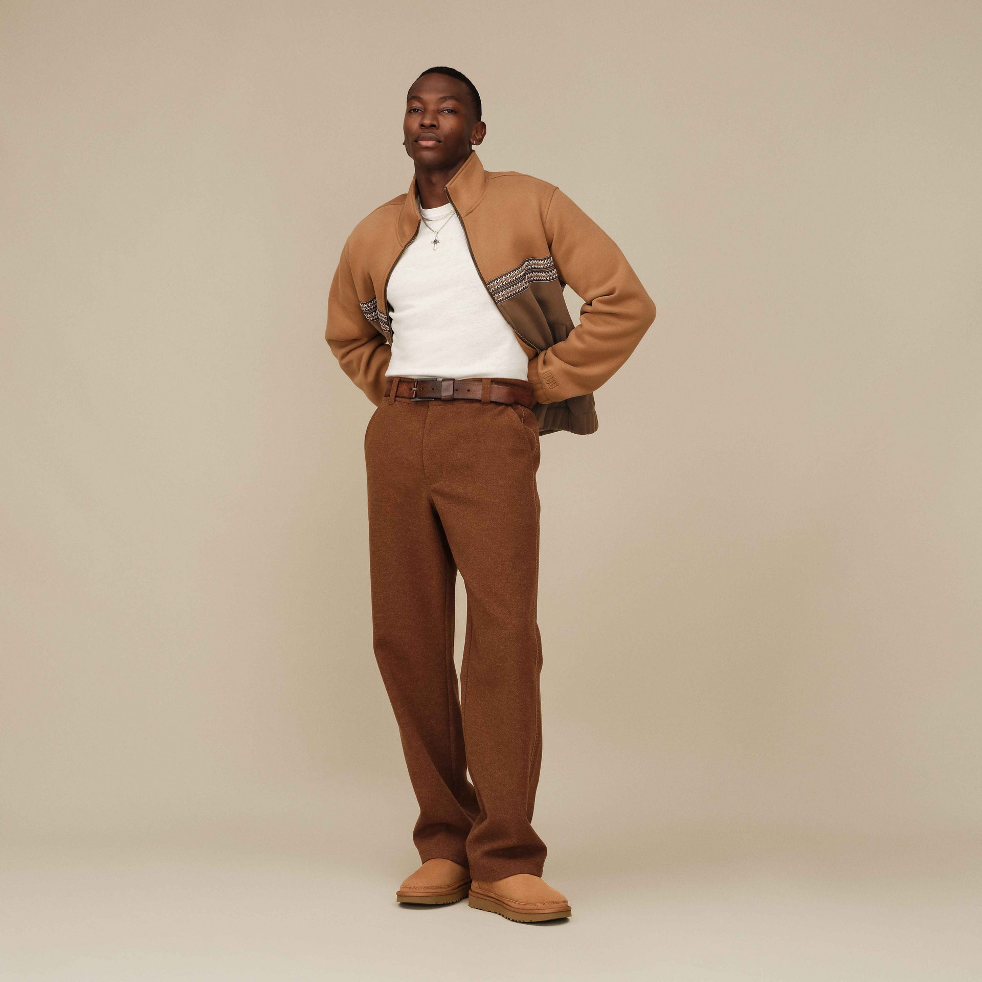 MEN'S UGG TASMAN TRACK JACKET 'CHESTNUT' 1171489-CHE - Sam Tabak