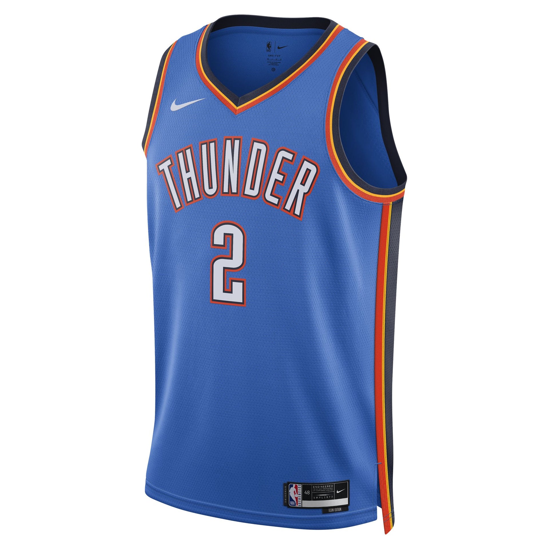 Nike GILGEOUS-ALEXANDER Oklahoma City Thunder Icon Edition Jersey 2022 ...