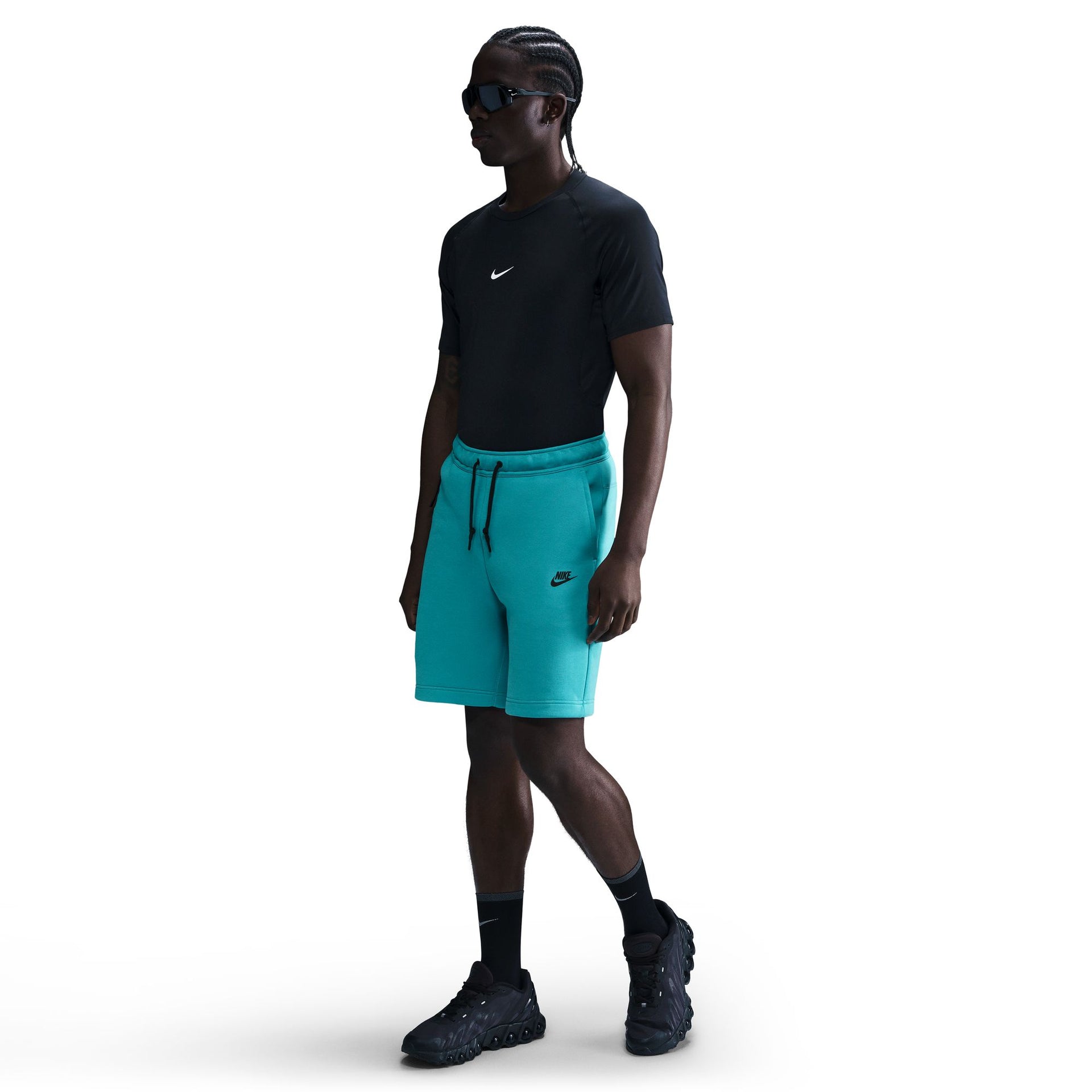 MEN'S NIKE SPORTSWEAR TECH FLEECE SHORTS "DUSTY CACTUS/BLACK" FB8171-3 ...