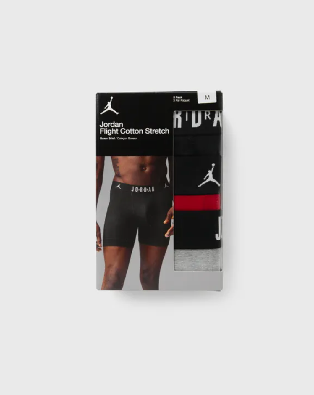 MEN'S JORDAN FLIGHT COTTON STRETCH BOXER BRIEF (3-PACK) JM0622-H24 ...